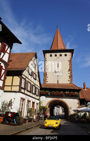 Upper Gate and old town, Gengenbach, Kinzig, Ortenau, Black Forest ...