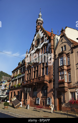 Town hall, old town, Wolfach, Kinzig Valley, Black Forest, Baden ...