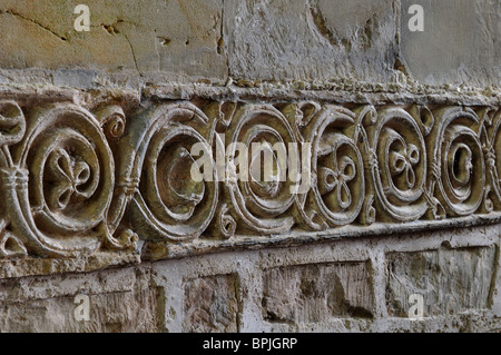 Anglo-Saxon carvings in St. Mary and St. Hardulph Church, Breedon on ...