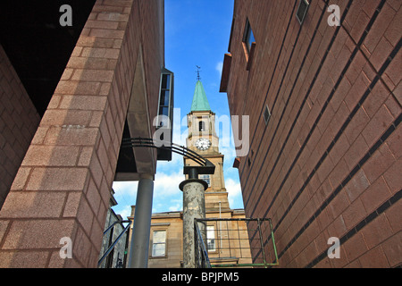 Airdrie Town Hall in the old historical building in Airdrie, Stirling ...