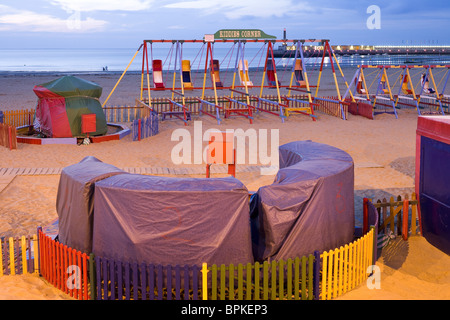 Children's playground, Margate Beach, Margate, Kent, England, United ...