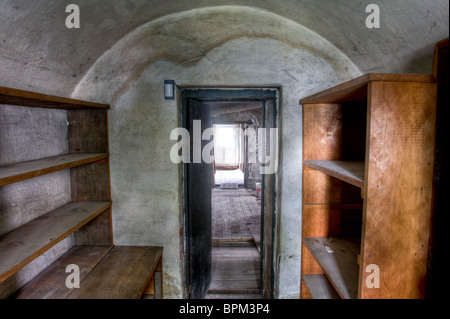 Remains of the first Quebec City Common Gaol (prison) is pictured in ...