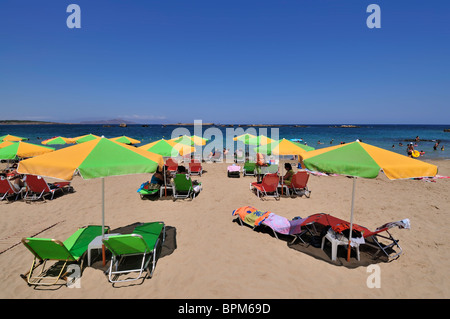 Nea Chora beach, Chania city, Crete island, Greece Stock Photo - Alamy