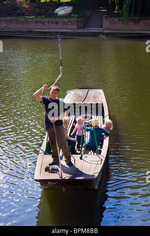 The hand pulled ferry at the Saracen's Head, Symmond's Yat ...