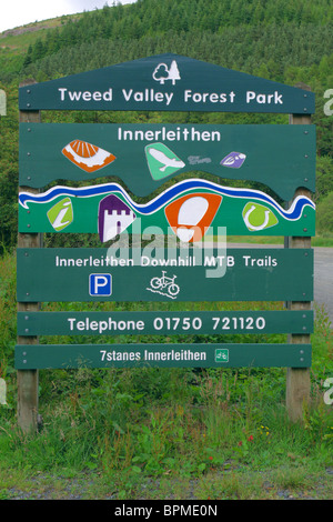 Forestry Commission Innerleithen Mountain Bike Course Woodland, Borders ...