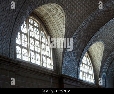vaulted ceiling and arched windows of landmark episcopal cathedral ...