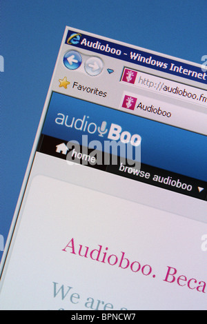 audioboo audio sharing online website Stock Photo - Alamy
