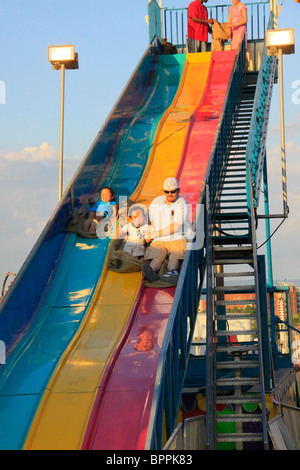 Giant slide at the carnival Stock Photo - Alamy