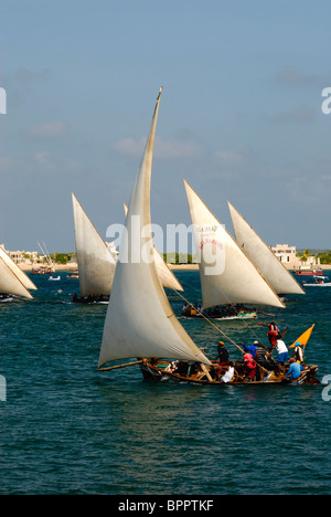 The New Year's Day dhow race, Lamu Island, Kenya Stock Photo - Alamy