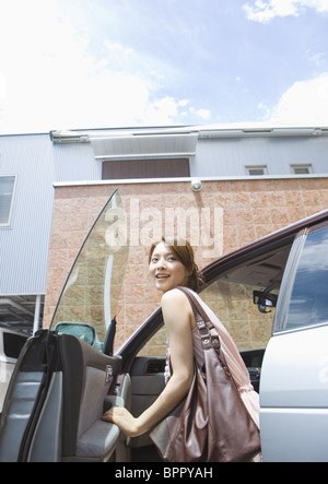 Japanese woman having a drive Stock Photo - Alamy