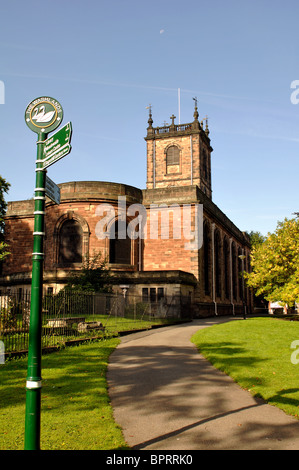 St Modwen church, Burton Upon Trent town, Staffordshire, England; UK ...