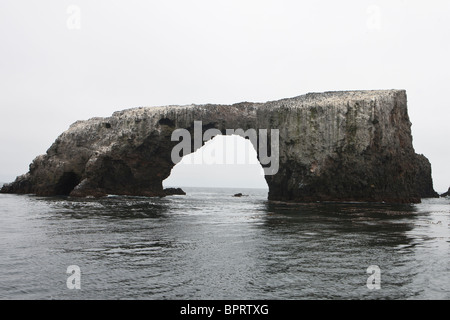 Arch rock at Anacapa Island, Channel Islands National Park, California ...