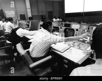 NASA control room for the Apollo 11 manned mission to land on the Stock ...