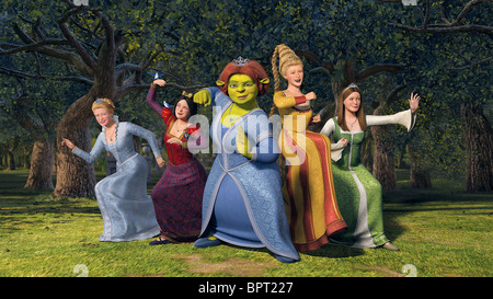 "Shrek the Third" Princess Fiona, Cinderella, Doris, Snow White ...