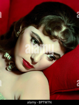 Actress Joan Collins looking in a mirror Stock Photo - Alamy