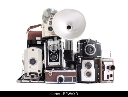 A pile of old cameras Stock Photo - Alamy