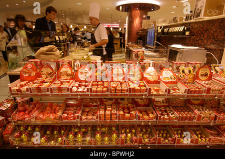 Berliner chocolates shop in the KaDeWe building in Berlin The Kaufhaus ...
