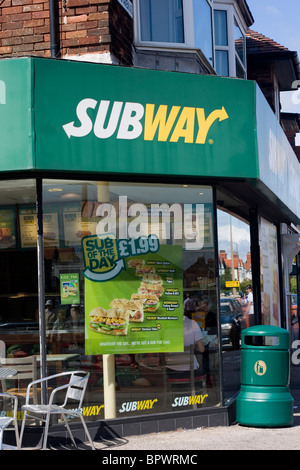 subway fast food outlet sign logo Stock Photo - Alamy