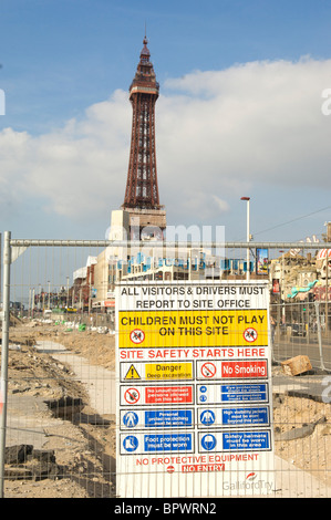 Site safety notice building site warning information sign in Sutton ...