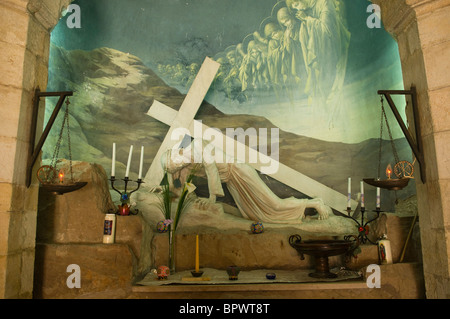 Via Dolorosa, third station, Jesus stumbles under the cross the first ...