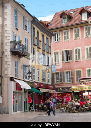 The city of Gap in the Hautes Alpes with surrounding mountains and ...