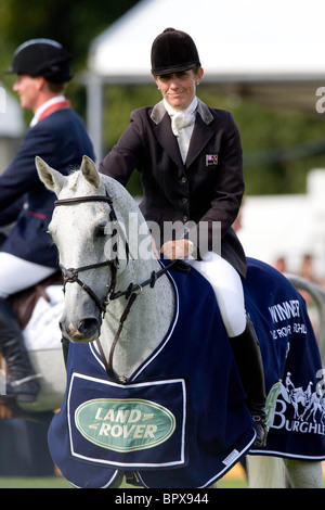 Winner Caroline Powell of New Zealand posing with the trophy after ...