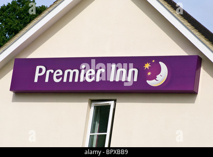 A Premier Inn sign Stock Photo - Alamy