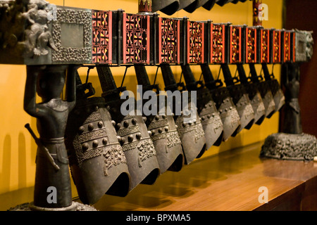 Chinese ancient bronze Chimes in the museum Stock Photo - Alamy