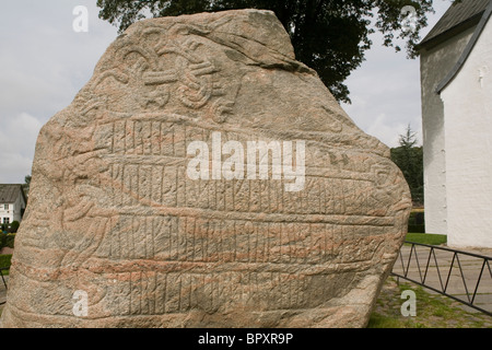 Denmark Jutland Jelling Rune stones Stock Photo - Alamy