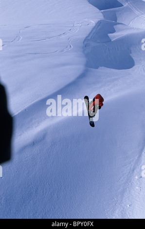 Snowboarder Catching Air Stock Photo - Alamy