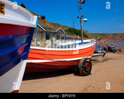 Filey Cobble Fishing Boat Yorkshire vessel North Sea English coast ...