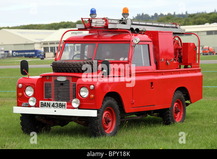 Fire tender Land Rover Stock Photo - Alamy