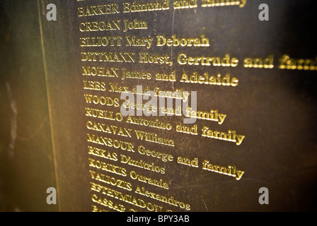 The Welcome Wall at the Australian National Maritime Museum stands in ...