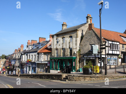 Pickering Town street shops North Yorkshire main road stores UK England ...