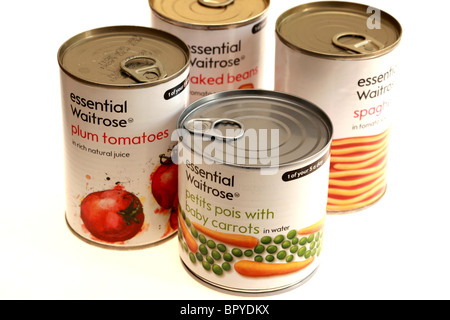 Waitrose Essentials Tins Stock Photo - Alamy