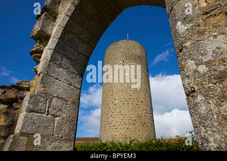Ruins of the castle at Chalus near Limoges in France where Richard the ...