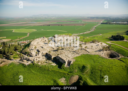 Israel, Jezreel Valley, Tel Megiddo National park, The subterranean ...