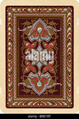 Ornate decoration on the backside of a deck of cards Stock Photo - Alamy