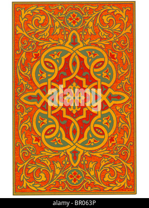 Ornate decoration on the backside of a deck of cards Stock Photo - Alamy