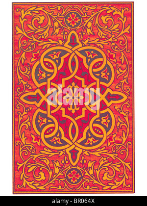 Ornate decoration on the backside of a deck of cards Stock Photo - Alamy