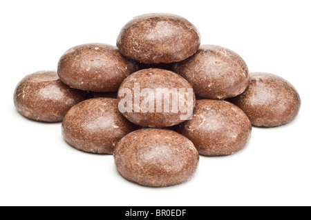 Honey biscuit pyramid diagonal Stock Photo - Alamy