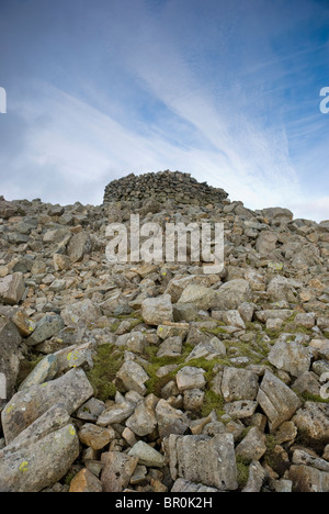 Scafell pike, the highest mountain peak in england, which is in the ...