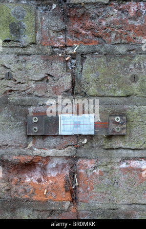 Avongard Tell-Tale crack monitoring gauge installed to measure movement ...