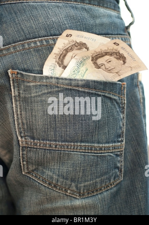 Money in the back pocket Stock Photo - Alamy