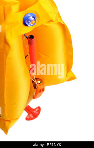 Aircraft lifevest, lifejacket, life jacket preserver on a commercial ...