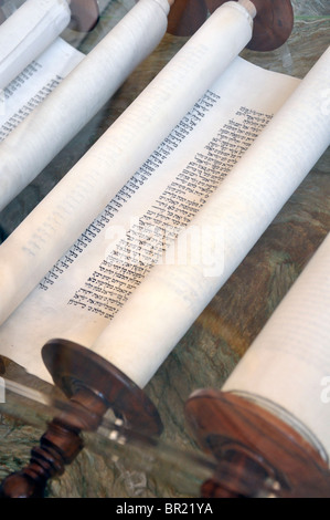 Original 700-year old ancient Bible scrolls written in Hebrew, Creation ...