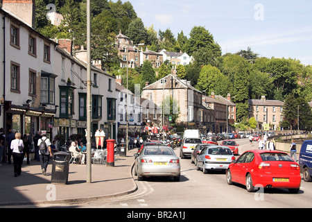 Derby Road, A6, main street through Matlock Bath, Derbyshire, Peak ...