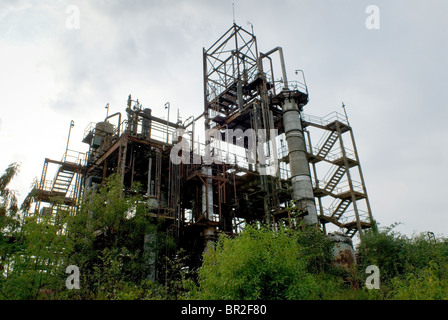 The discarded Union Carbide factory Stock Photo - Alamy