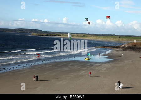 Kiteboarding, Rosses Point Beach, Co. Sligo Stock Photo - Alamy