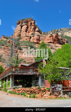 Slide Rock Lodge Hotel Highway 89A Sedona to Flagstaff Arizona Stock ...